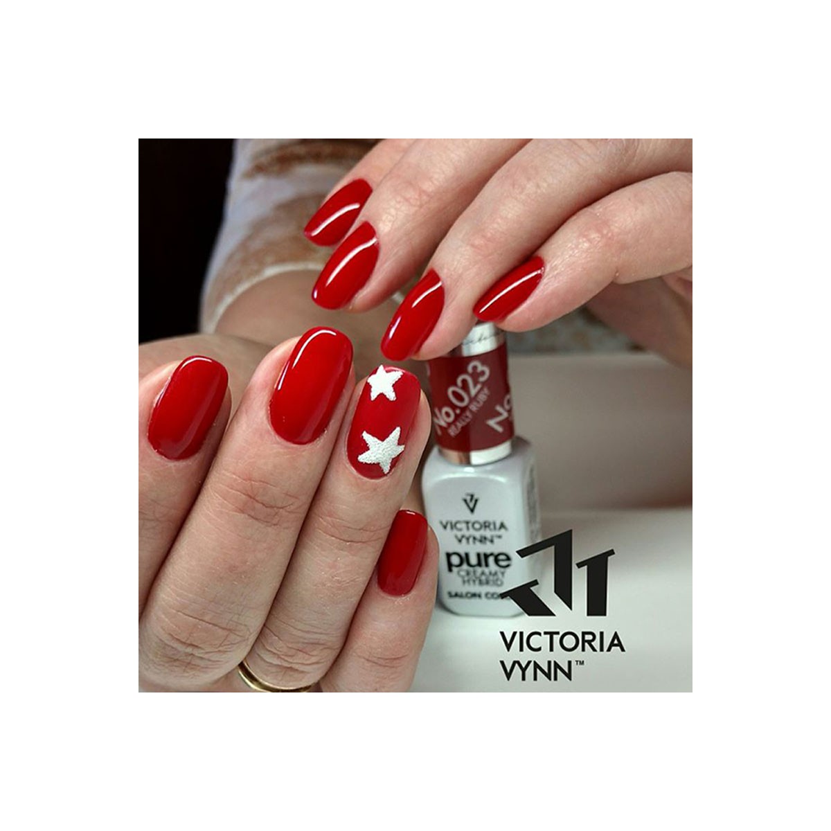 Gel Polish Pure Creamy 023 Really Ruby Victoria Vynn │ Framenails