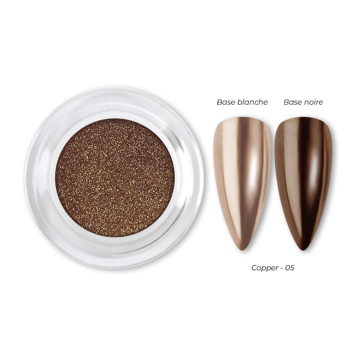 Poudre Nail Art Chrome Powder Copper 05 Framenails